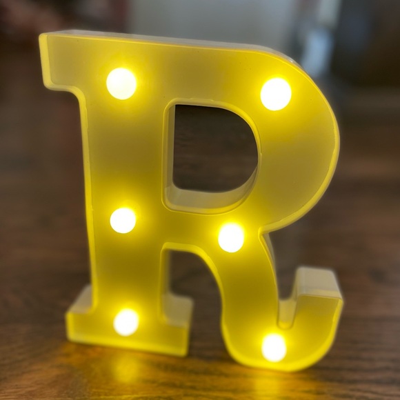 Art | Led Stand Up Alphabet Letter R | Poshmark